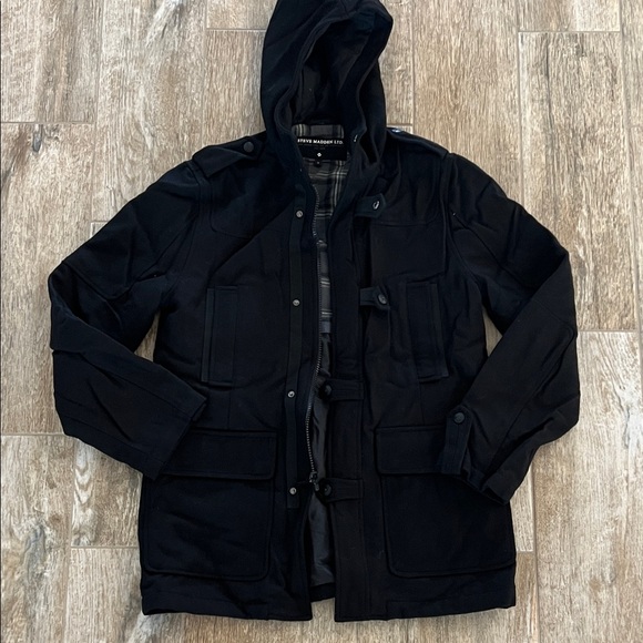 Steve Madden | Jackets & Coats | Steve Madden Black Military Field ...